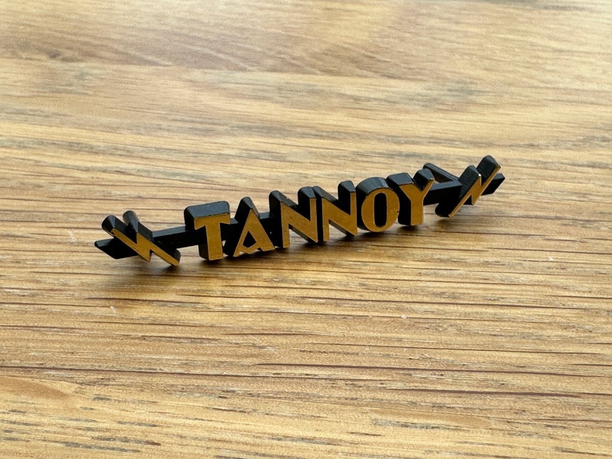 One NOS Mint size 1 TANNOY lightning badge badges 3LZ 111LZ Chatsworth ...