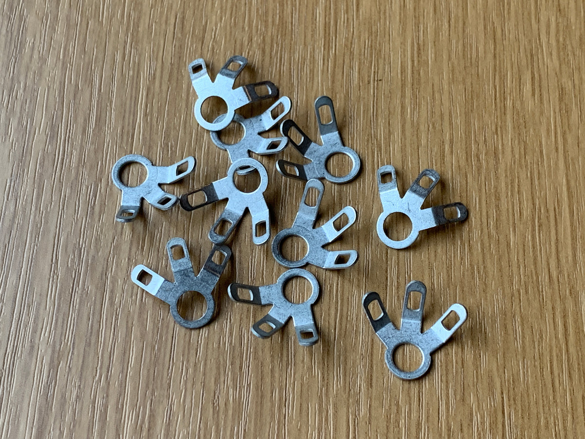 x10 brass & tin plated 3 way non magnetic quality solder tag lug earth ...