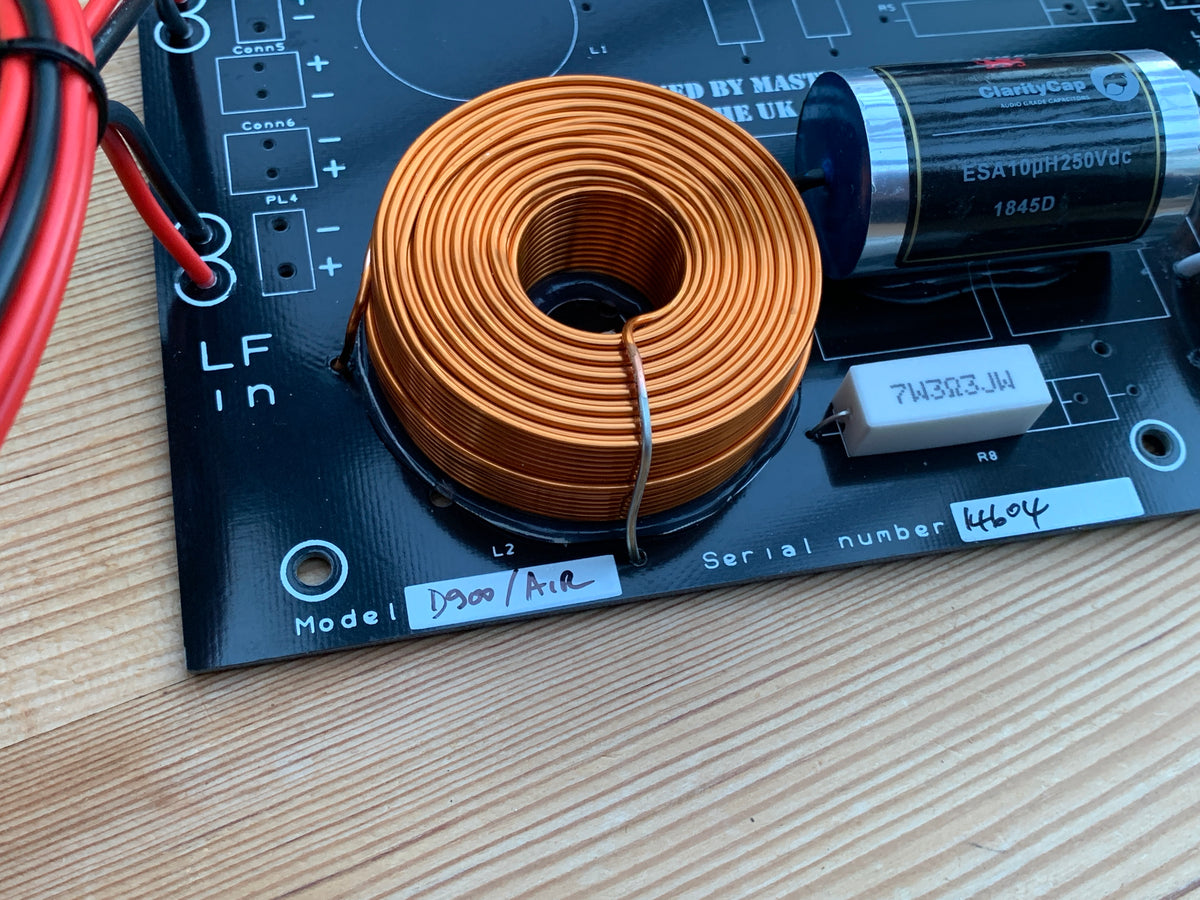Pair TANNOY D500 700 D900 crossover, air core, Clarity ESA caps ...